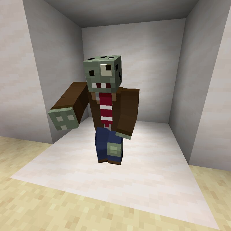 Plants vs Zombies-Zombies Minecraft Texture Pack