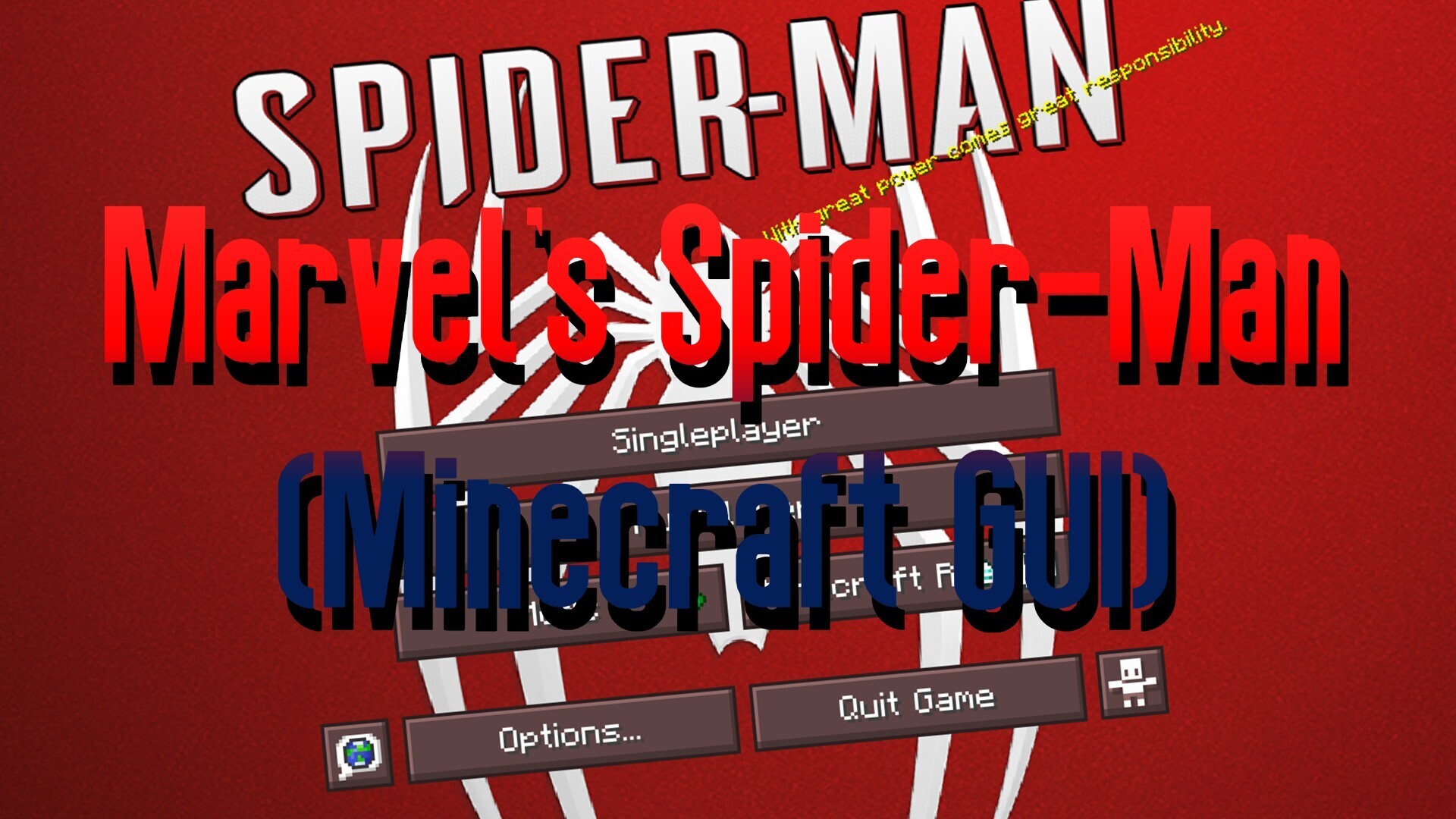 Marvel's Spider-Man Inspired (Minecraft GUI) Minecraft Texture Pack