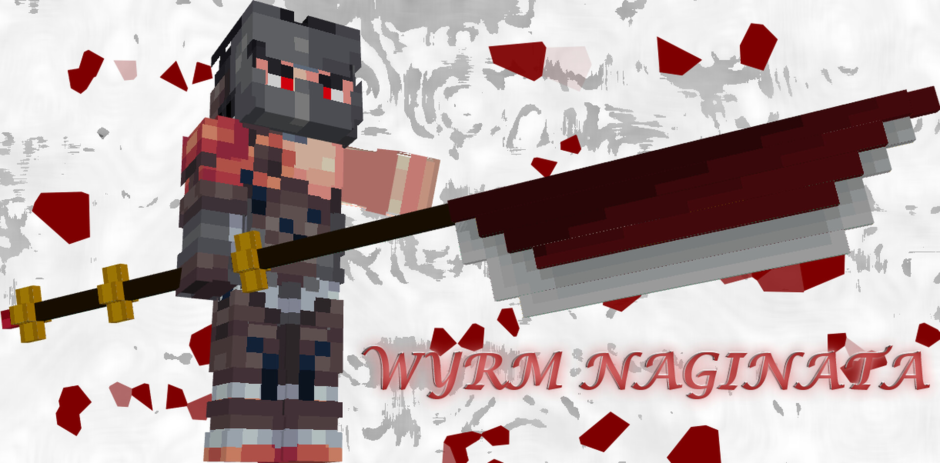 Wyrm Naginata - Custom Items - 3D Model - JAVA Minecraft Texture Pack