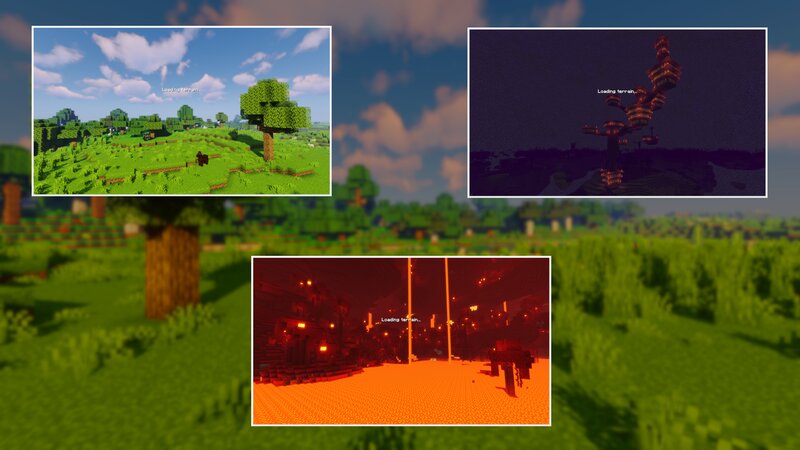 Loading Screens Panorama Minecraft Texture Pack