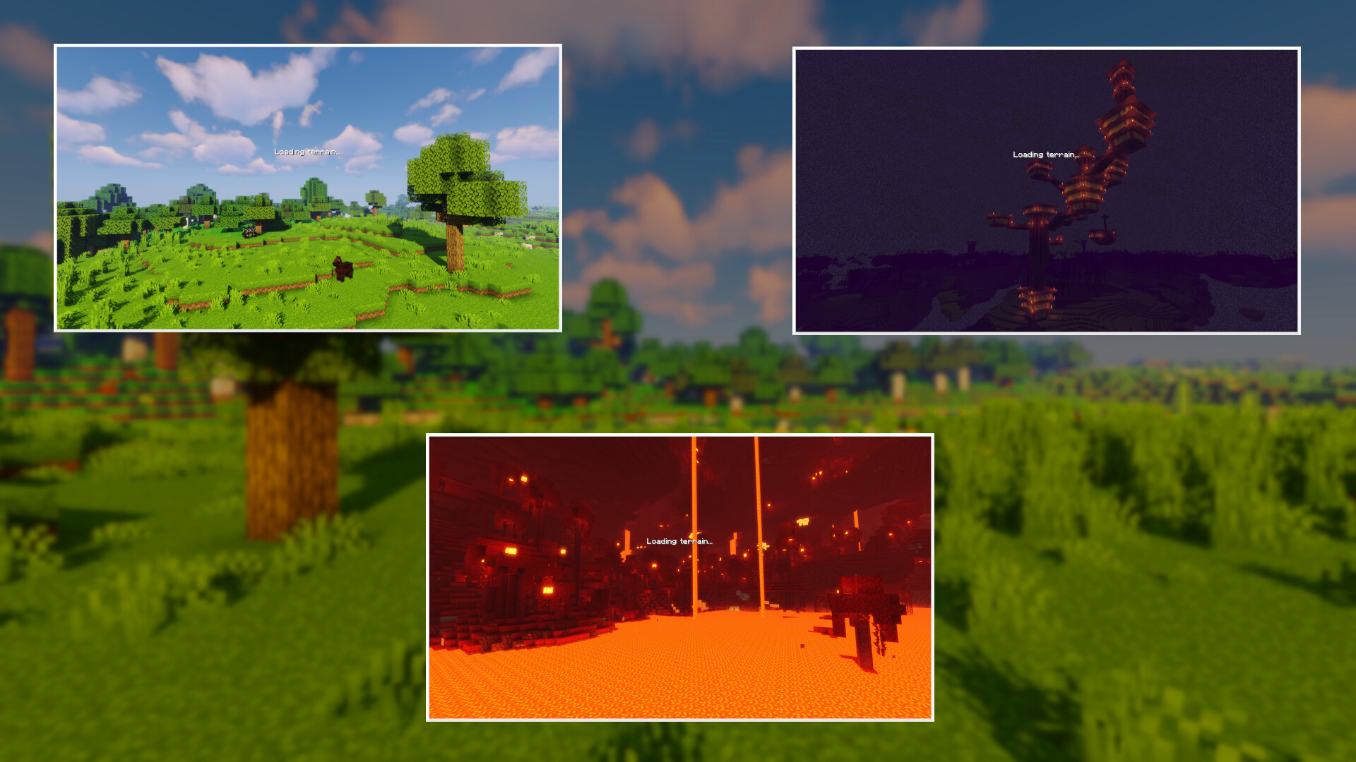 Loading Screens Panorama Minecraft Texture Pack