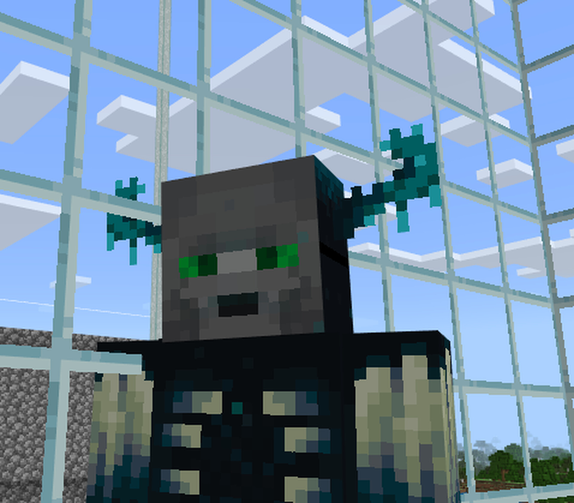 Warden whit Bobicraft Mask ( Minecraft Bedrock ) Minecraft Texture Pack