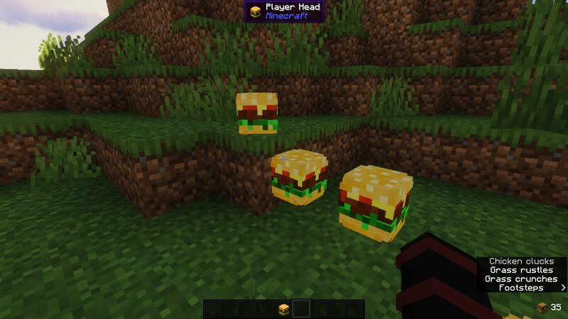 Burger heads Minecraft Texture Pack