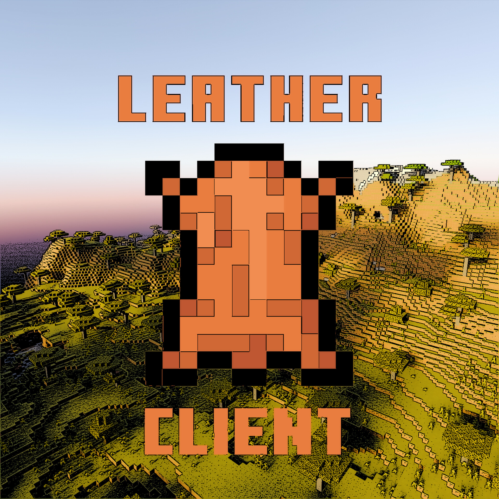 LeatherClient FPS client (Bedrock) Minecraft Texture Pack