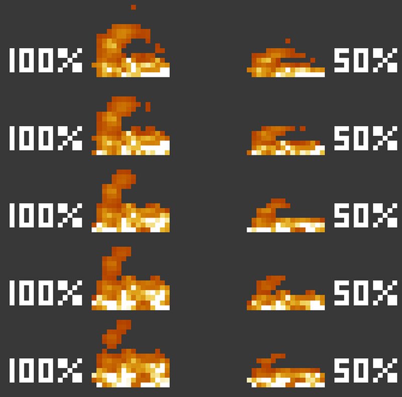 50% low fire Minecraft Texture Pack