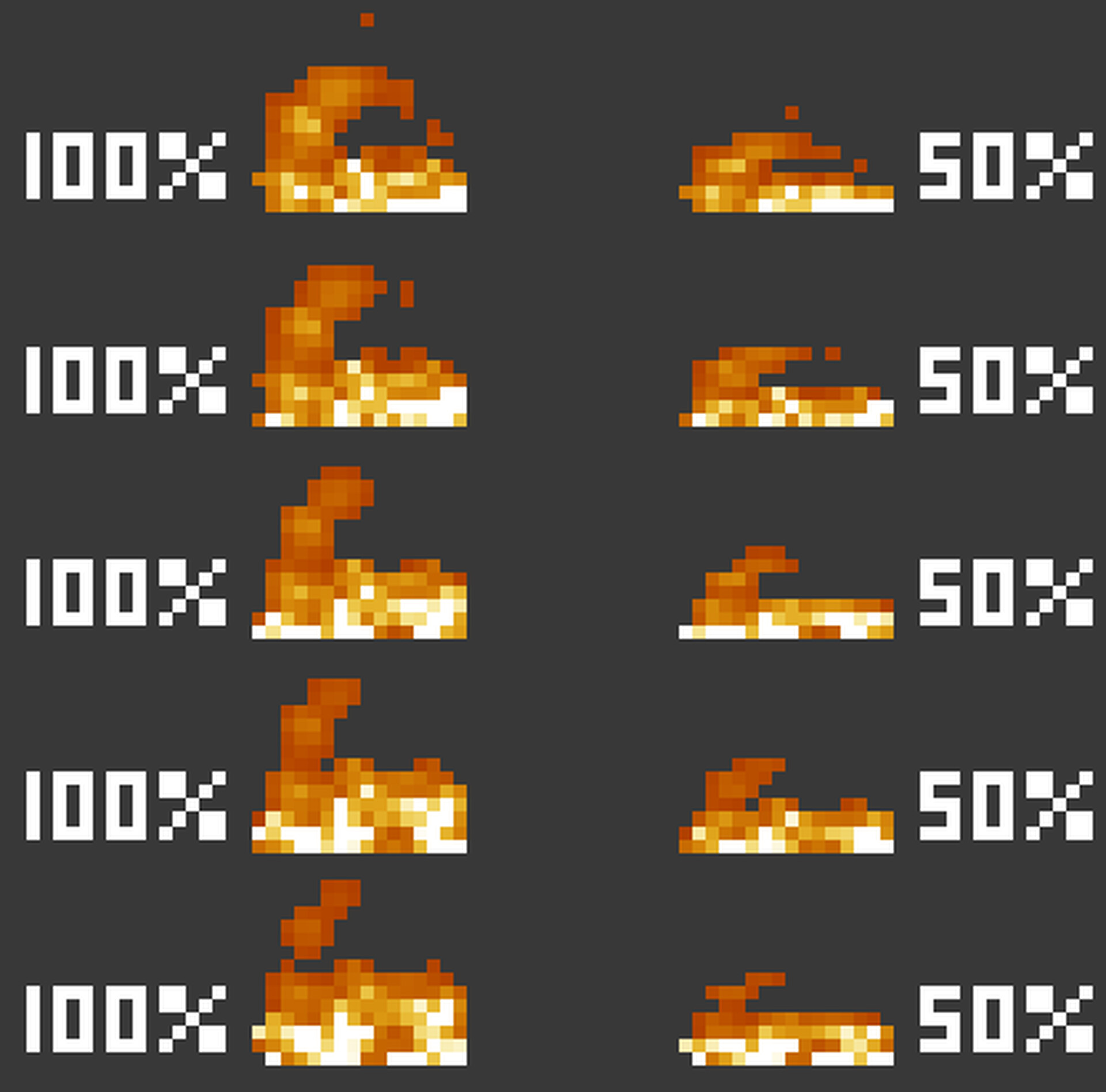 50% low fire Minecraft Texture Pack