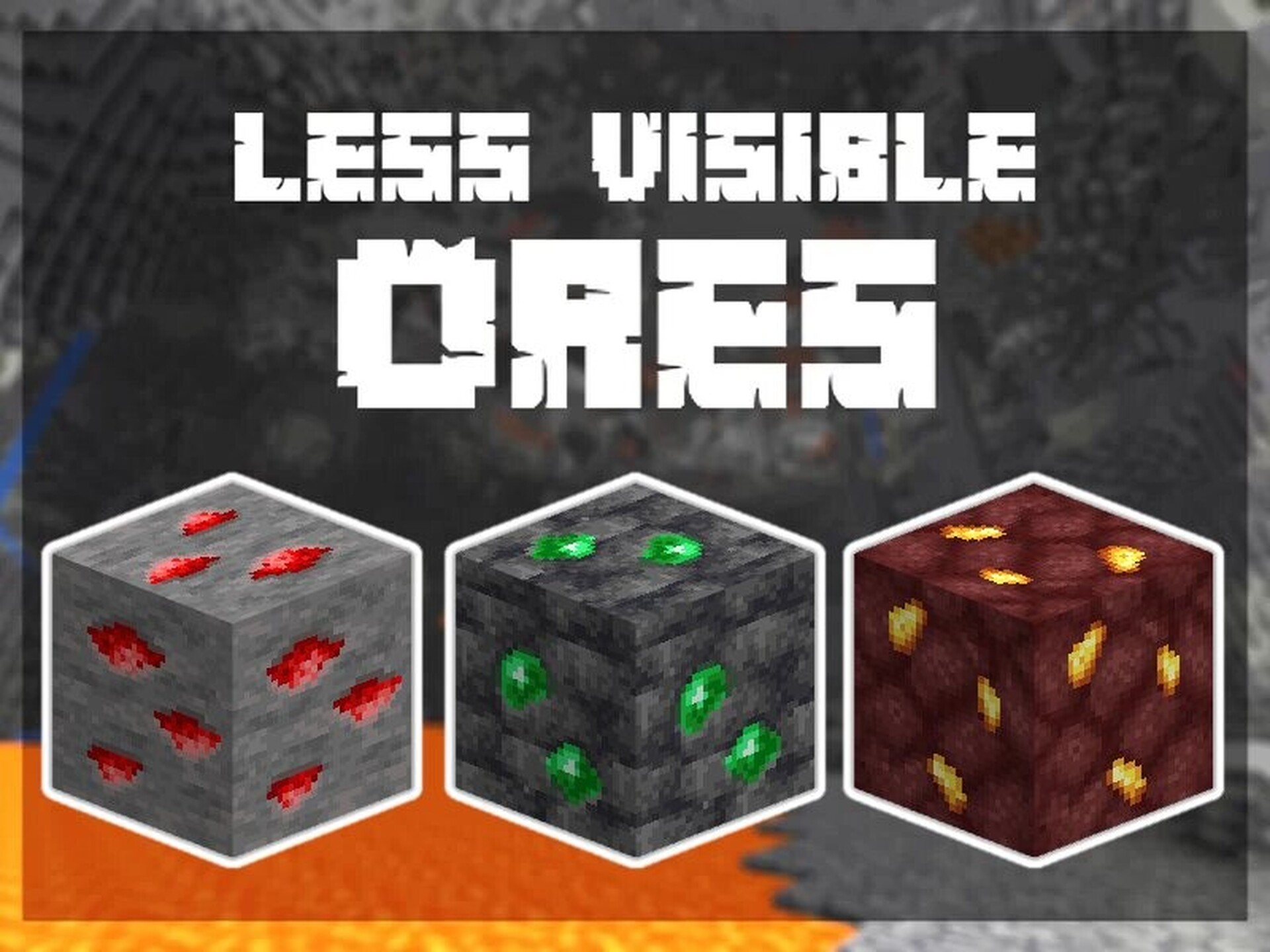 Less Visible Ores FAITHFUL 32x (Bedrock) Minecraft Texture Pack
