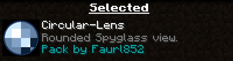 Circular-Lens Minecraft Texture Pack