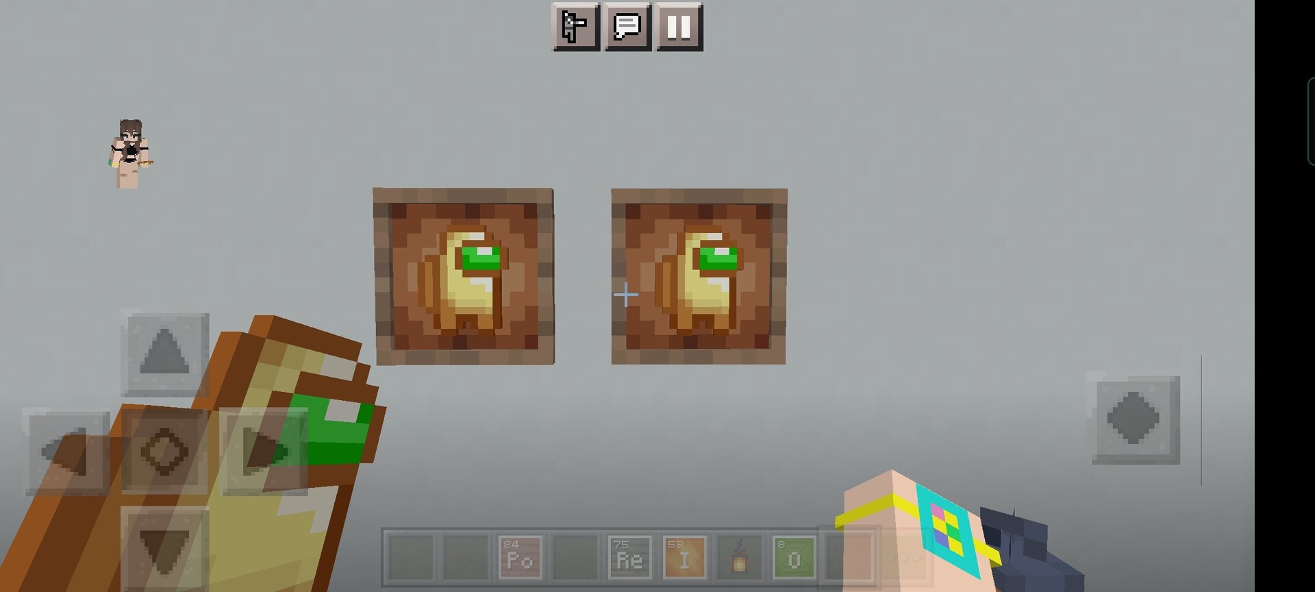 Among Us totem Bedrock Minecraft Texture Pack