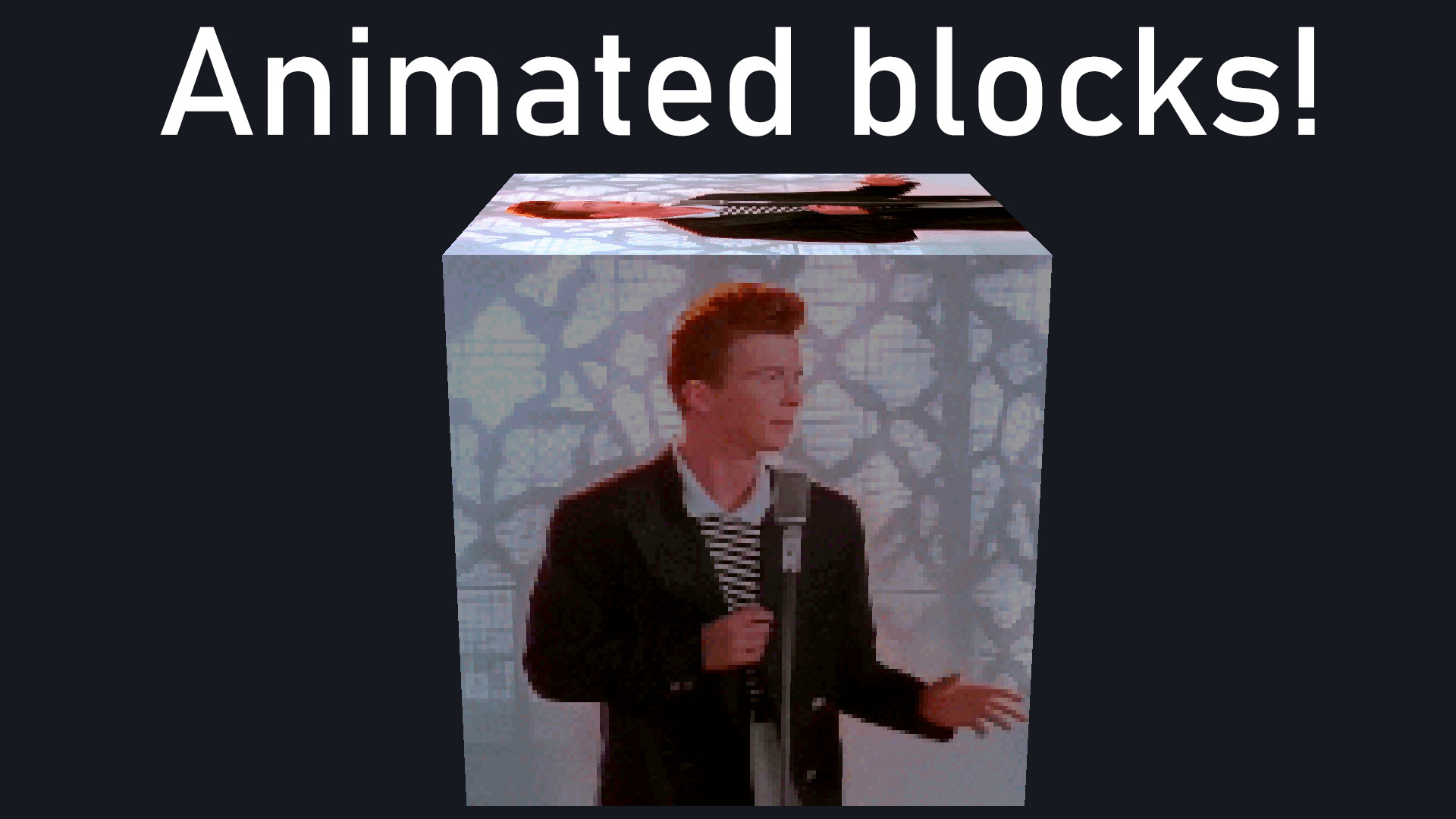 A World of Rick Astley Minecraft Texture Pack