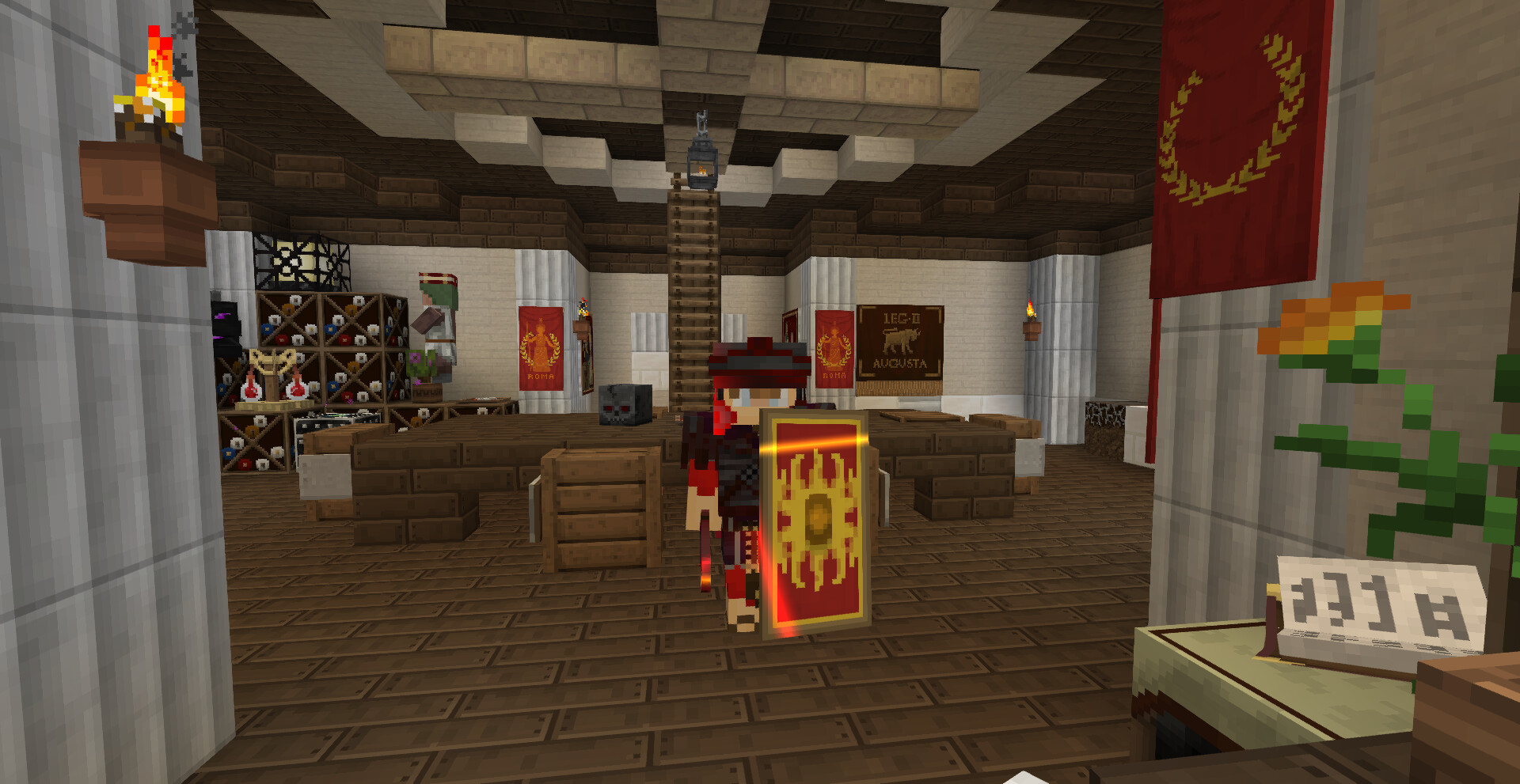 SPQR (Red and Yellow) Enchant shine. Minecraft Texture Pack