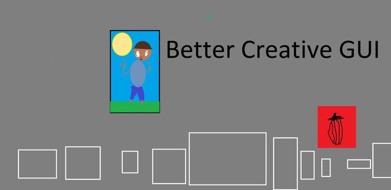 Better Creative Inventory GUI (Creative Only) Minecraft Texture Pack