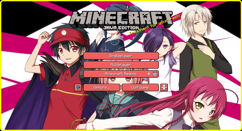 The Devil Is a Part-Timer! Custom GUI Pack Minecraft Texture Pack