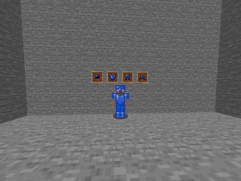 niebieska netherytowa zbroja Minecraft Texture Pack