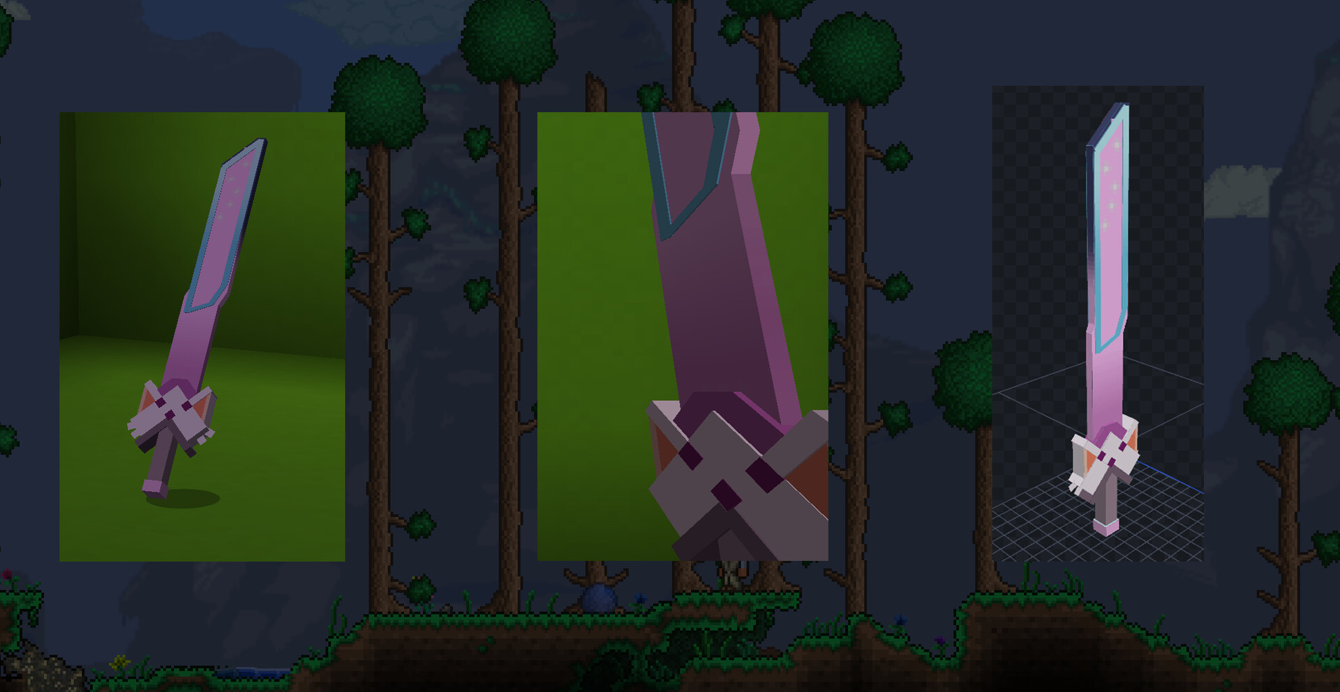 Meowmere Sword From Terraria (OPTIFINE!) Minecraft Texture Pack