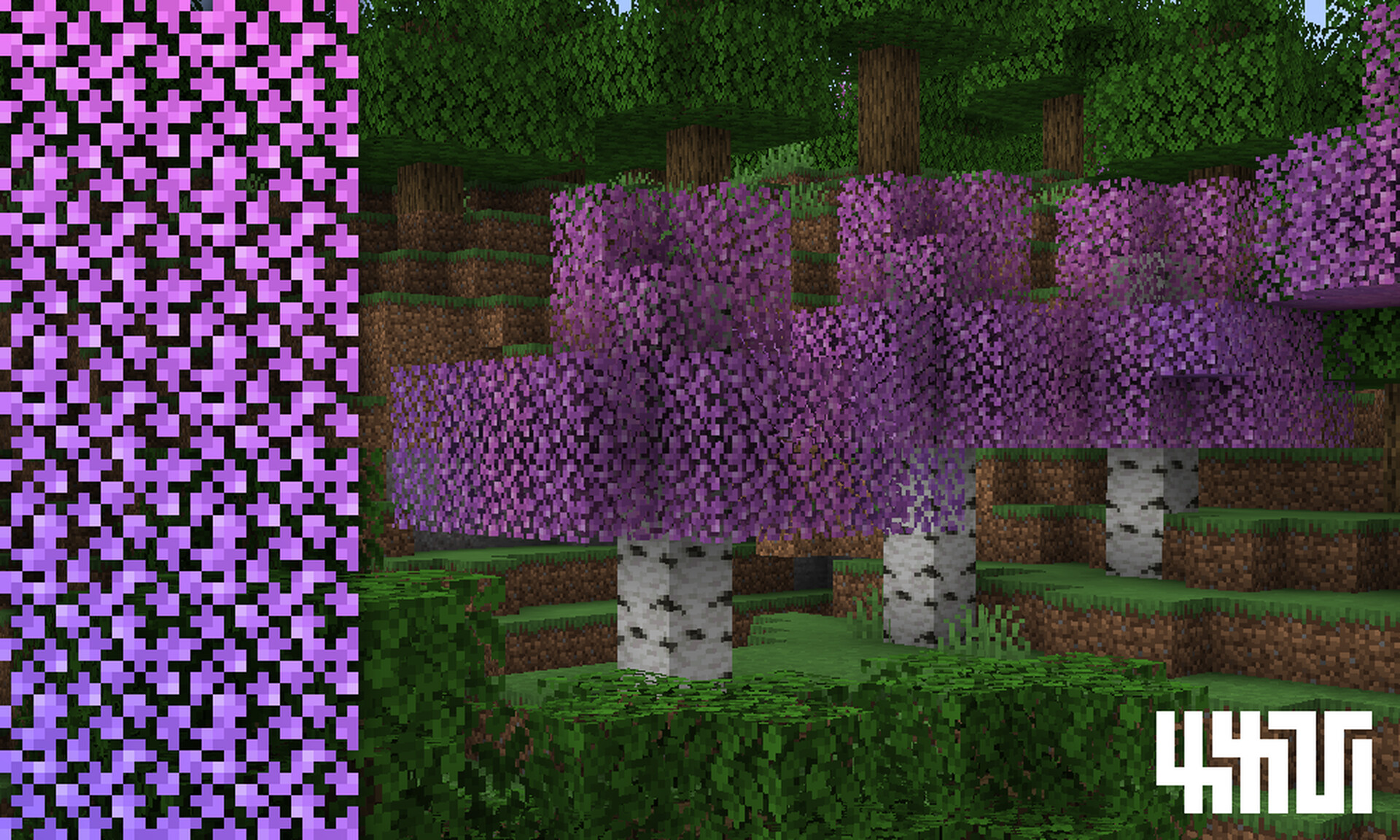 XXVI's Multicolored BIRCH Leaves Minecraft Texture Pack