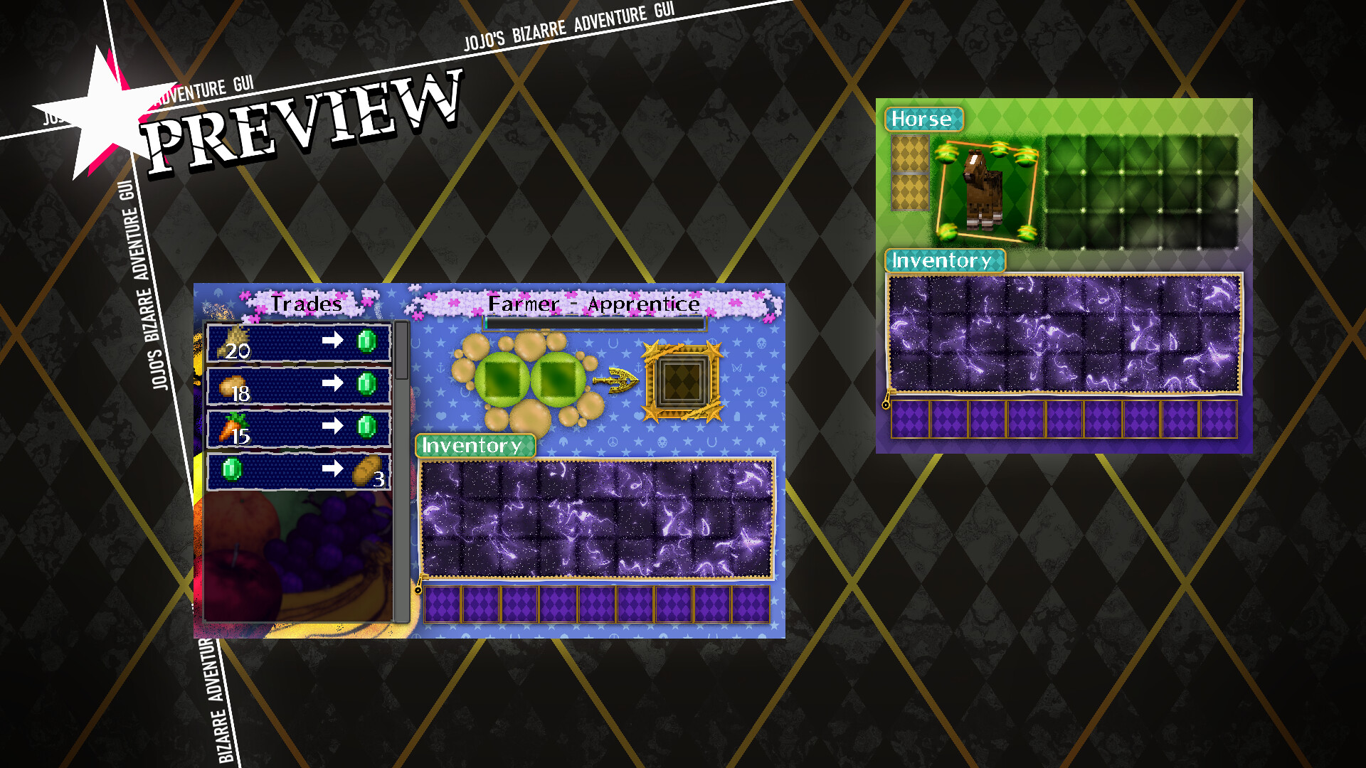 Jojo's Bizarre Adventure GUI & All Star Battle Music (1.19) Minecraft ...