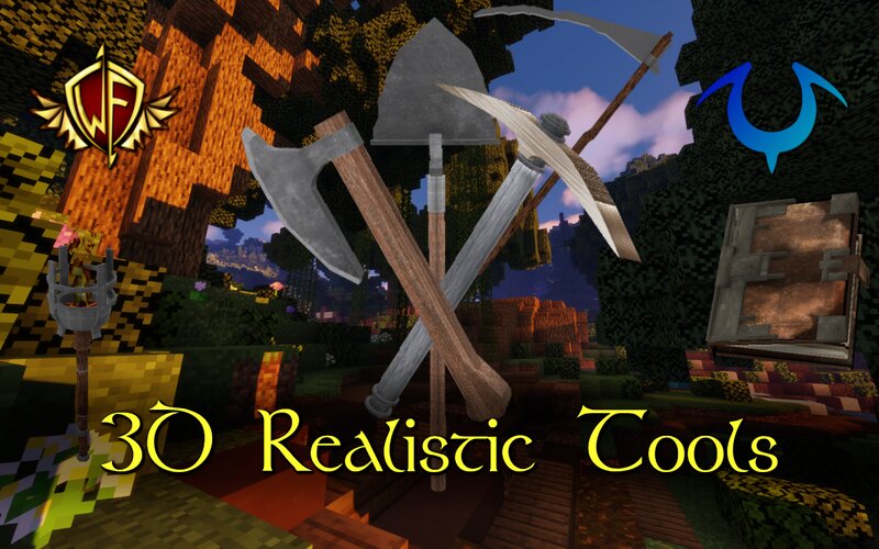 3D Realistic Tools Minecraft Texture Pack
