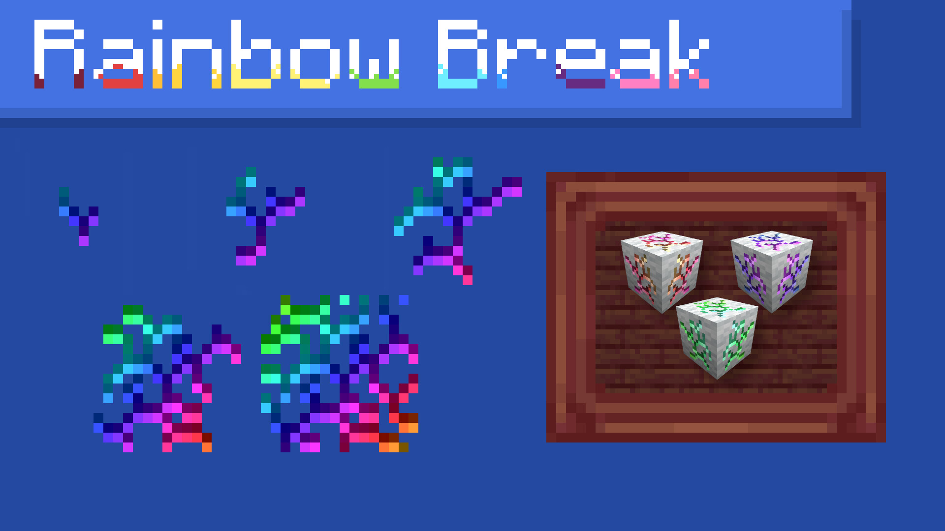 Rainbow Break Animation (BEDROCK EDITION) Minecraft Texture Pack