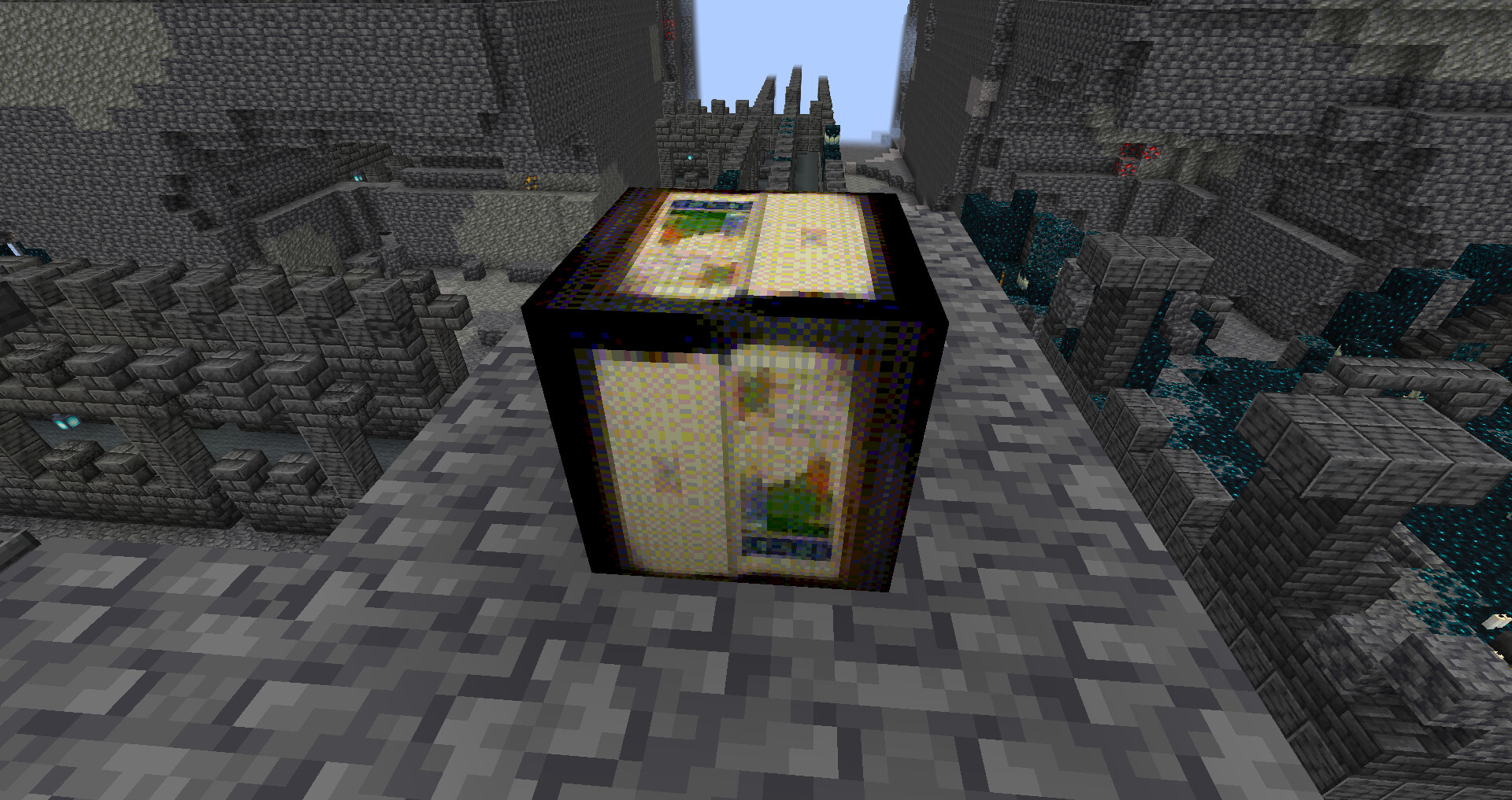 The entire Shrek movie but it's a netherite block Minecraft Texture Pack