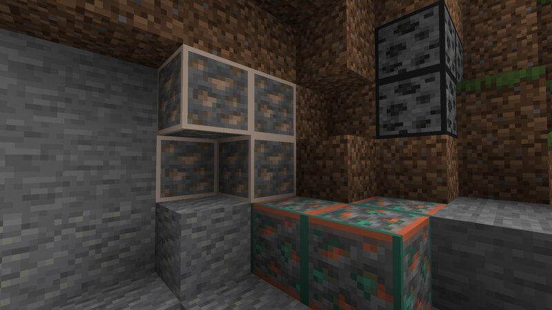 Illuminated ores Minecraft Texture Pack