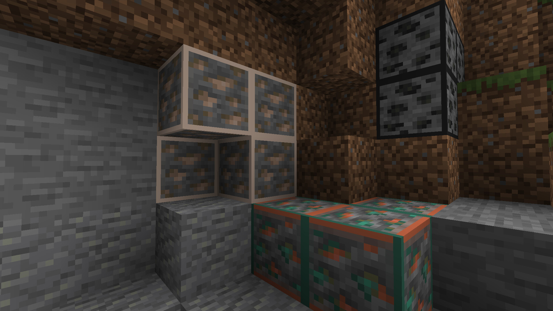 Illuminated ores Minecraft Texture Pack
