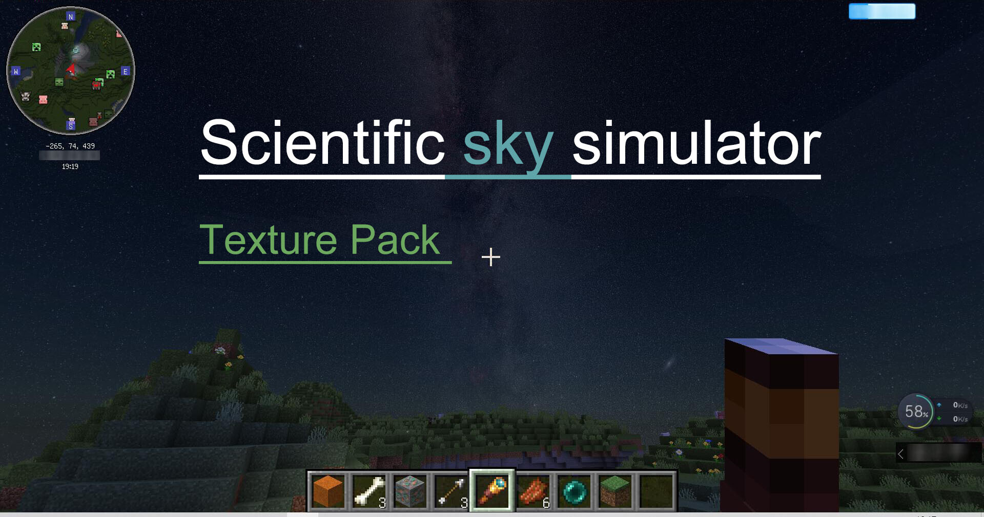 12K Scientific Sky Simulator Minecraft Texture Pack