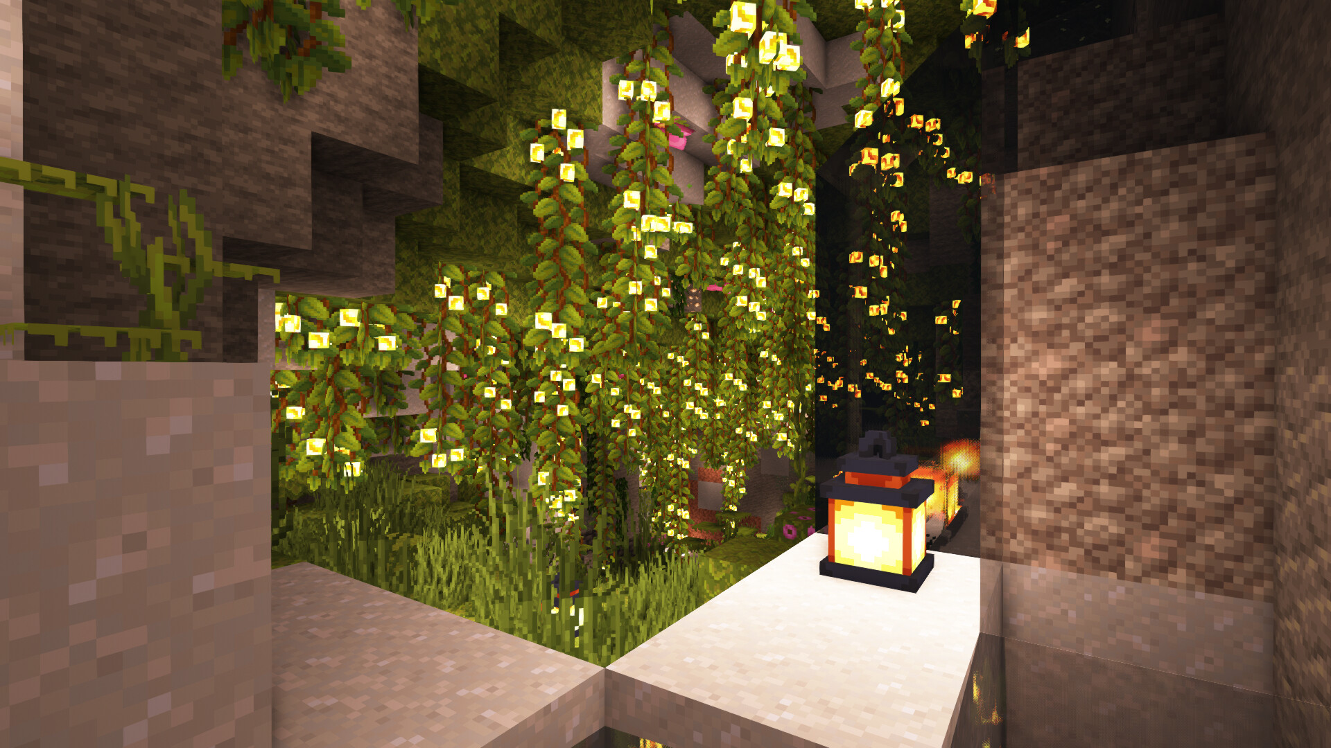 Cave Vines 3D Minecraft Texture Pack
