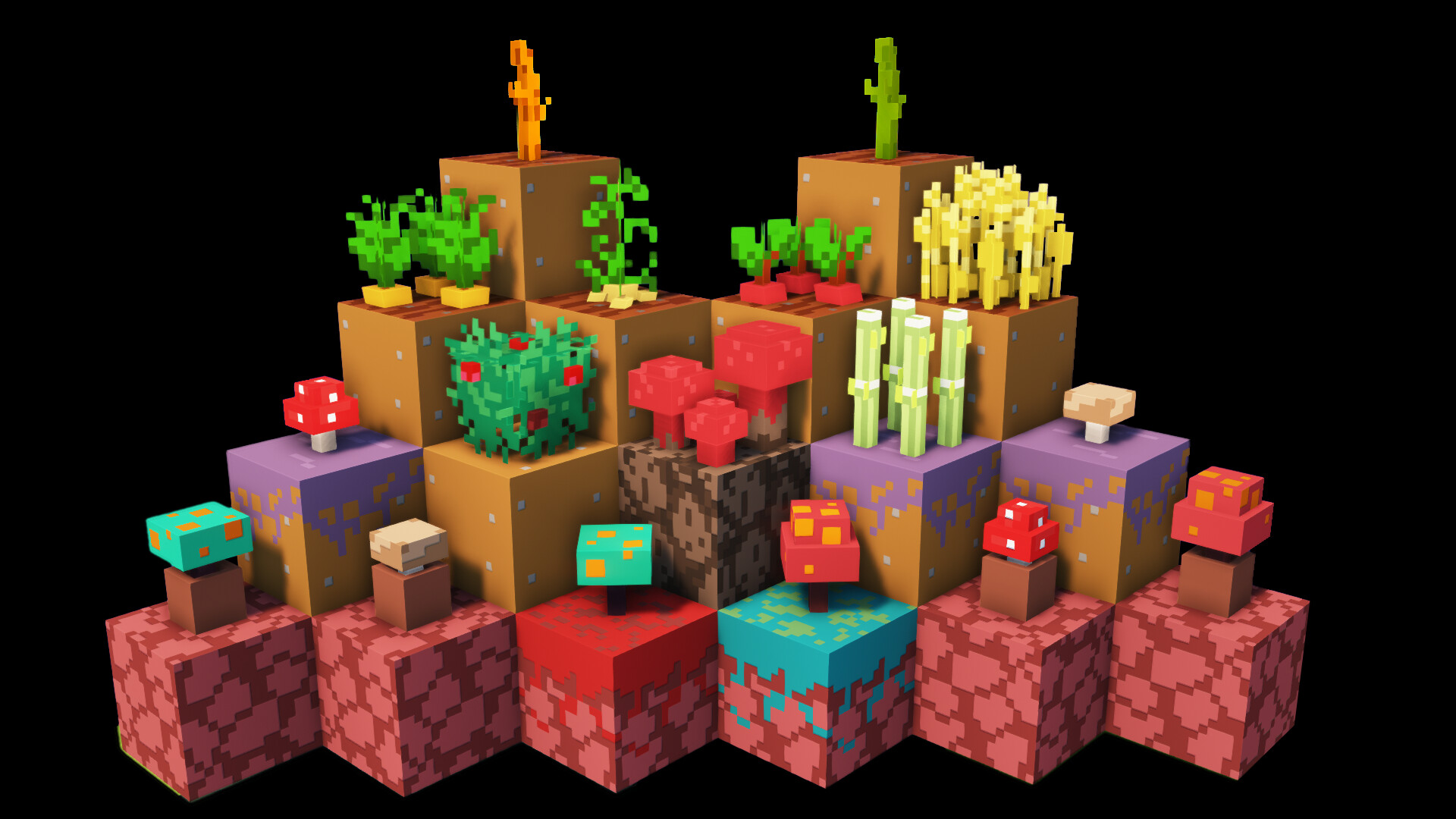 (Barebones) Crops 3D REVAMPED Minecraft Texture Pack