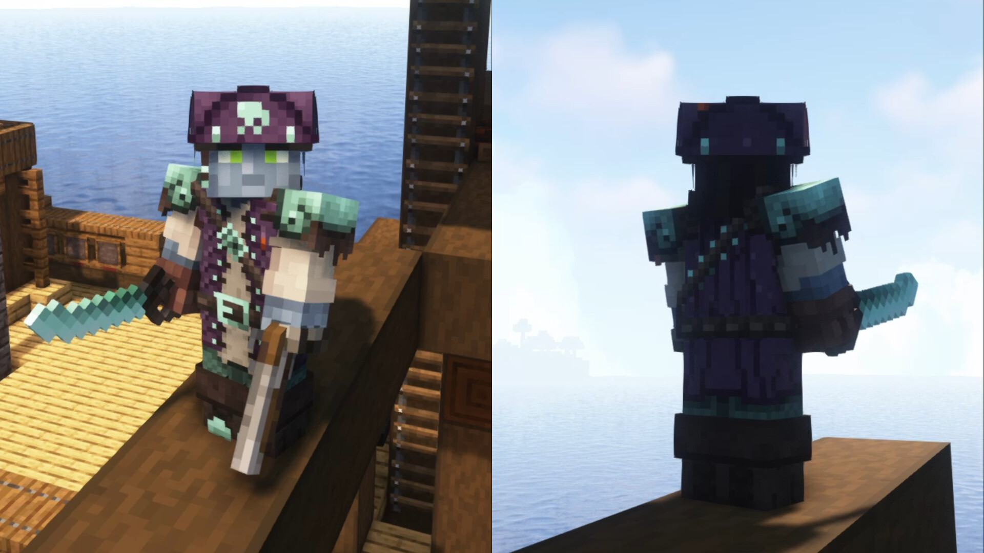 Kal's Grimdark Pirate Armor & Tools [1.13 - 1.19] Minecraft Texture Pack