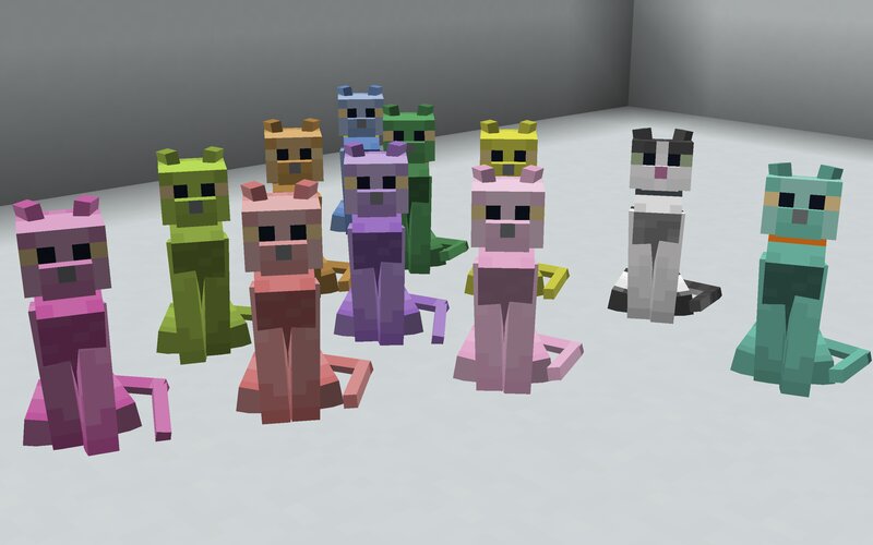 Rainbow Cats Minecraft Texture Pack
