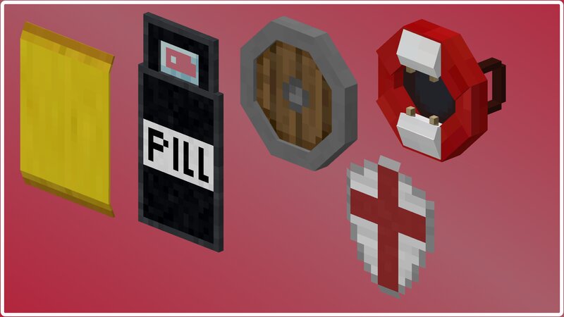 Pekit's Weapons and Shields v1.5 (OptiFine required) Minecraft Texture Pack
