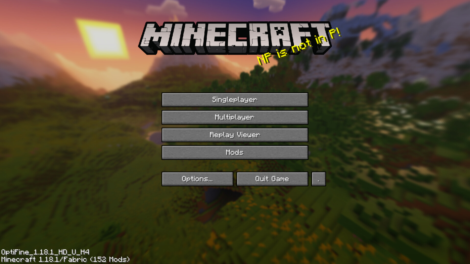 Cinematic Panorama Menu Minecraft Texture Pack