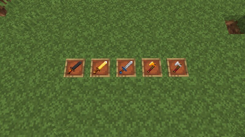 Minecraft Dungeons Weapons (Model 1) Minecraft Texture Pack