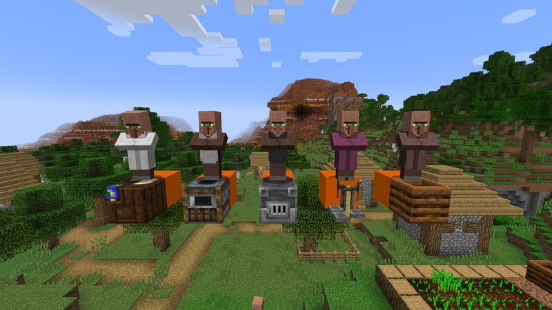 Pre 1.14 Villagers (No Badges) Minecraft Texture Pack