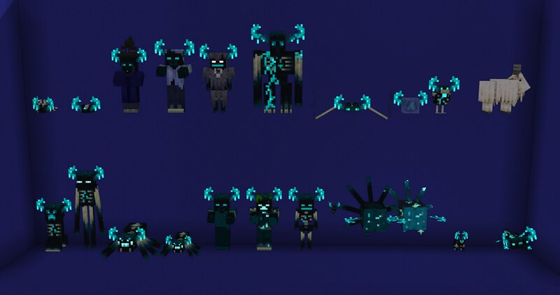 Sculkified Mobs Minecraft Texture Pack