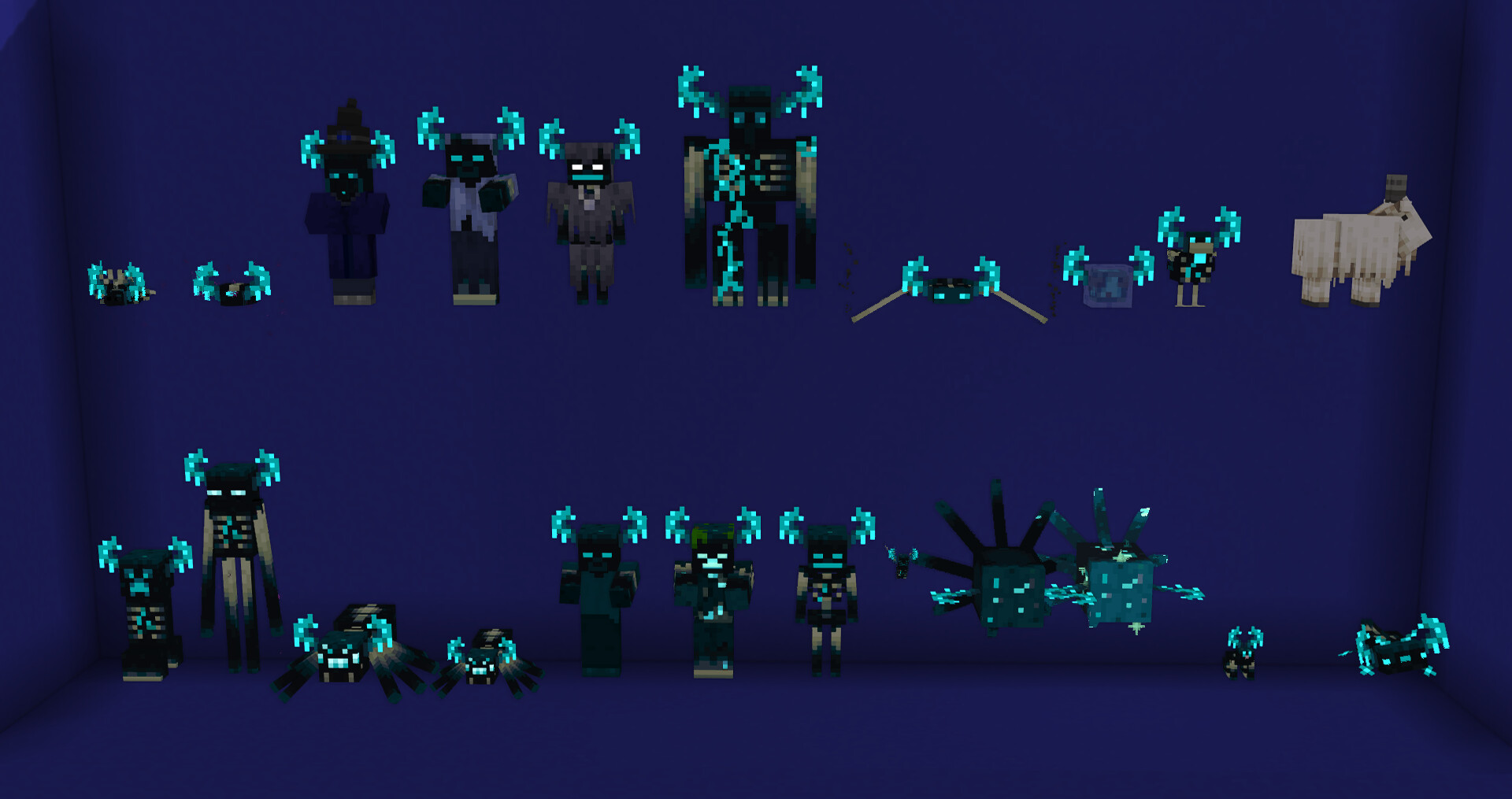 Sculkified Mobs Minecraft Texture Pack