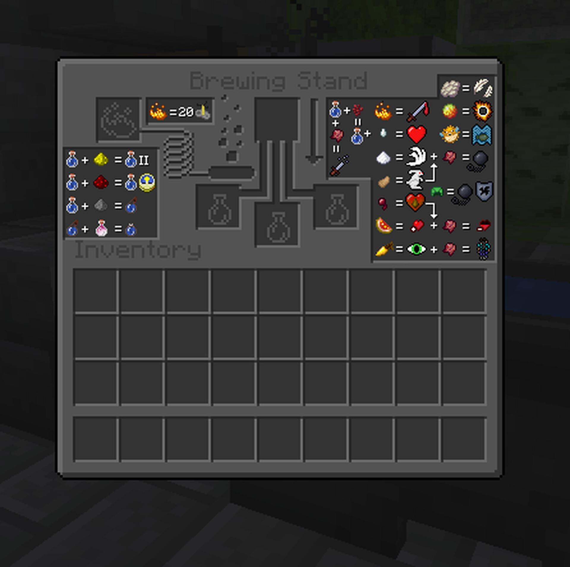 Dark Mode Brewing Guide Minecraft Texture Pack