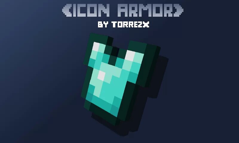 Torrezx-diamond icon armor Minecraft Texture Pack
