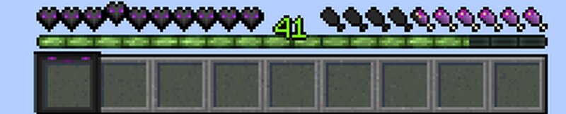 End themed Hotbar Minecraft Texture Pack