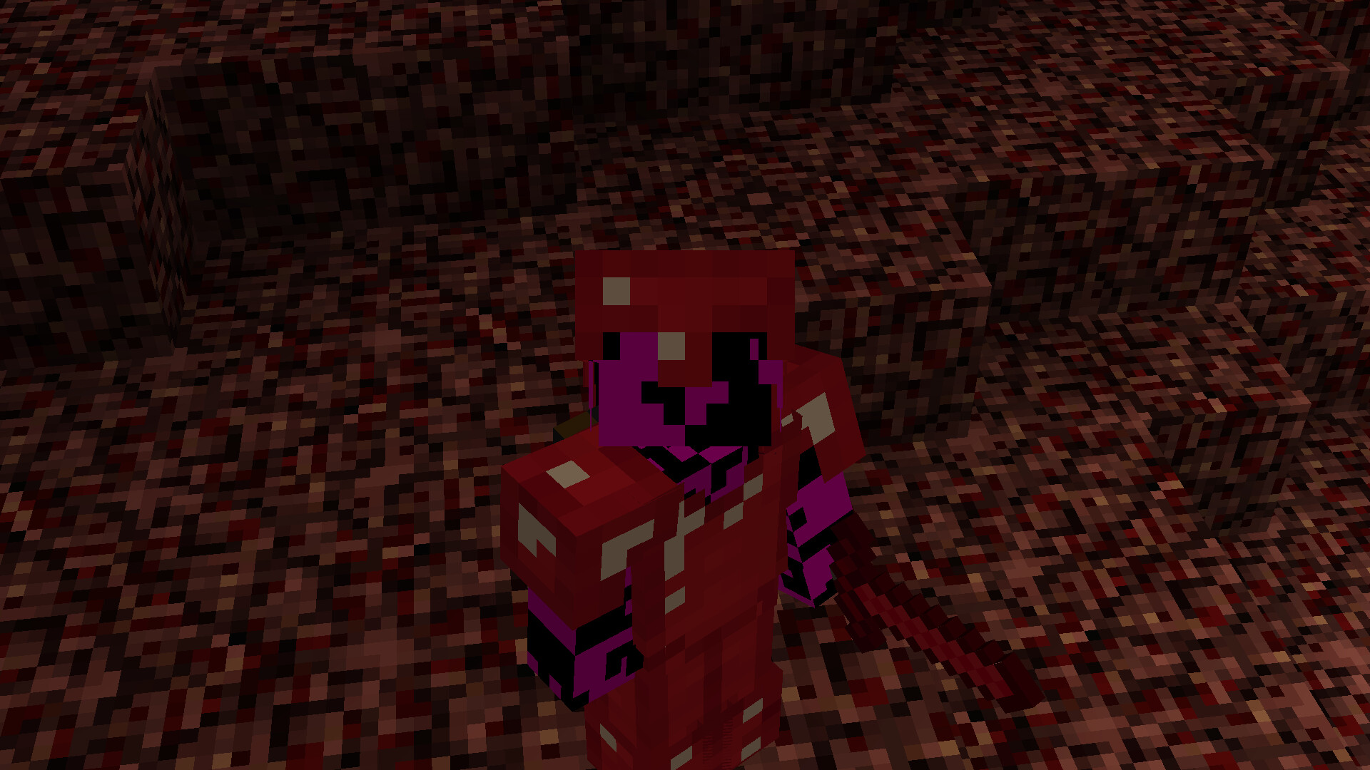 Red Programmer Art Netherite Minecraft Texture Pack