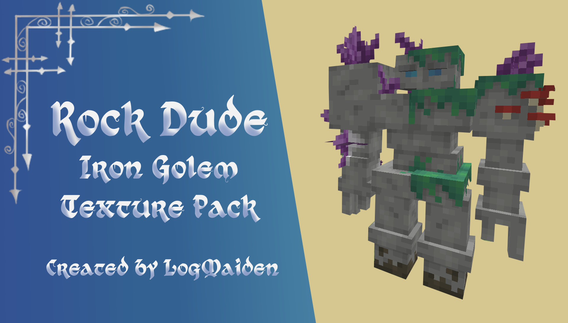 Rock Dude [Optifine Iron Golem Texture Pack] 1.18 Minecraft Texture Pack