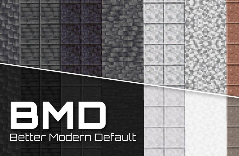 Better Modern Default (black slabs, stairs, etc.) Minecraft Texture Pack