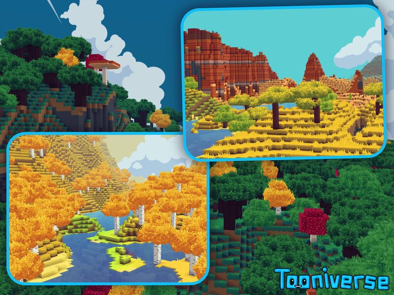 Tooniverse - Complete 256x Cartoony & Cute Resource Pack! Minecraft ...