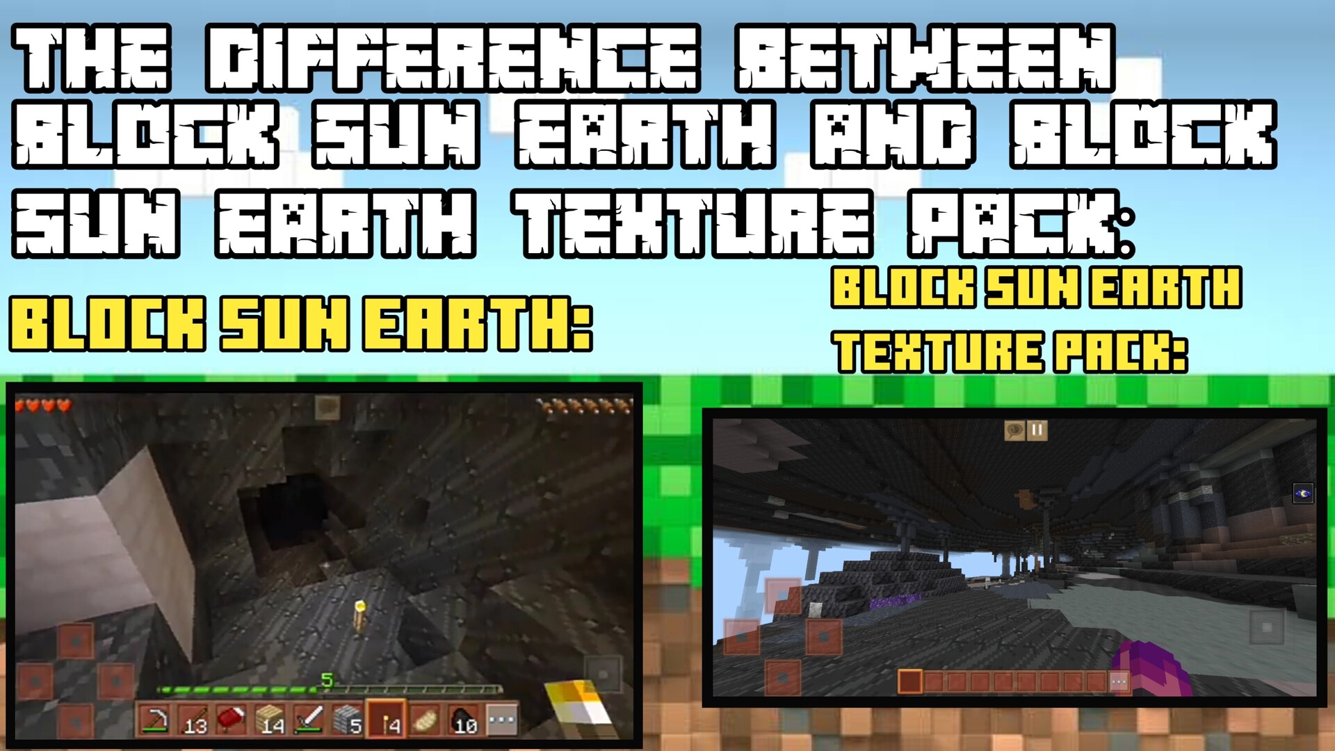 Block Sun Earth Texture Pack Minecraft Texture Pack