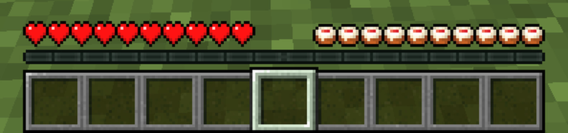 Cake Hunger Bar Minecraft Texture Pack