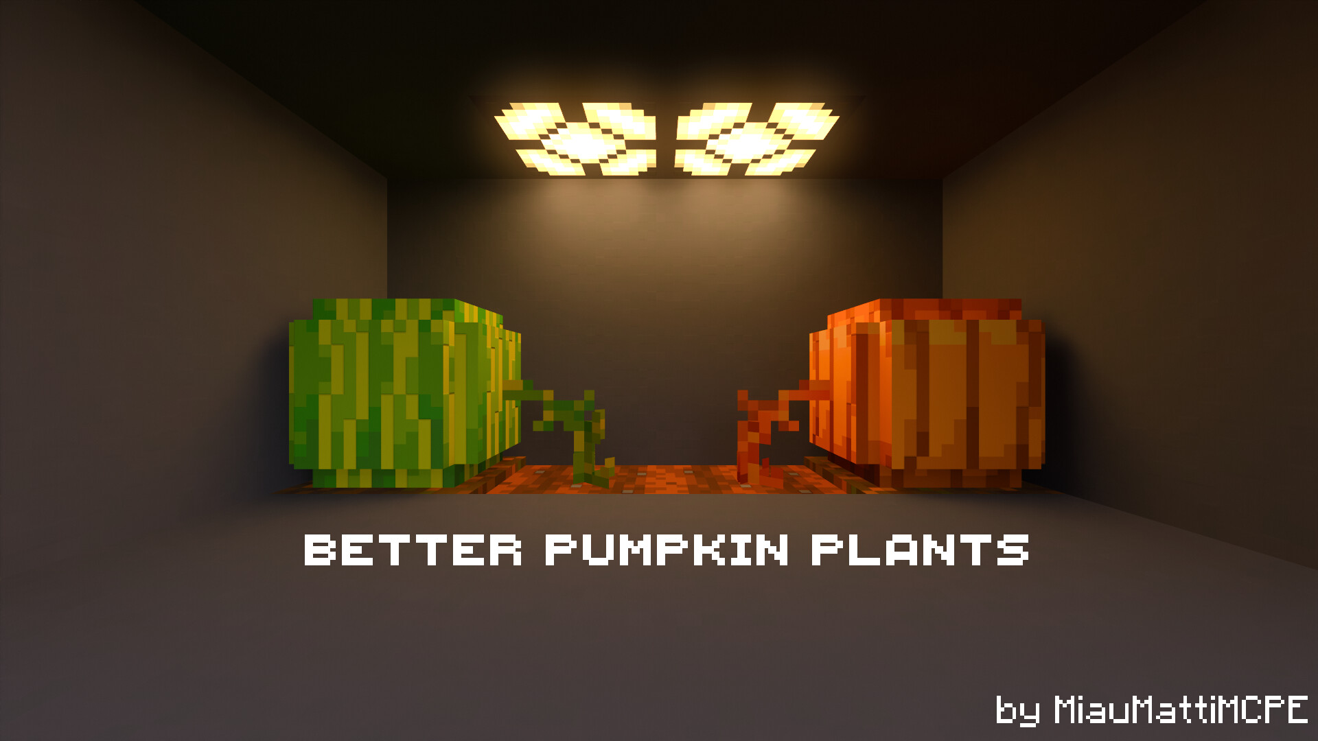 Better Pumpkin Plants [MCBE] Minecraft Texture Pack