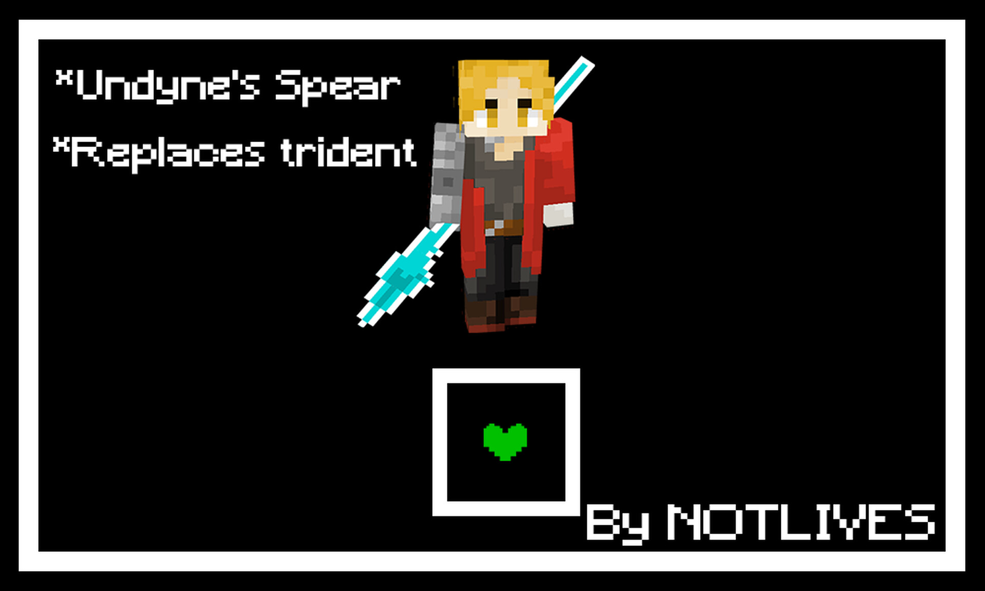 Undyne's Spear-Trident Minecraft Texture Pack