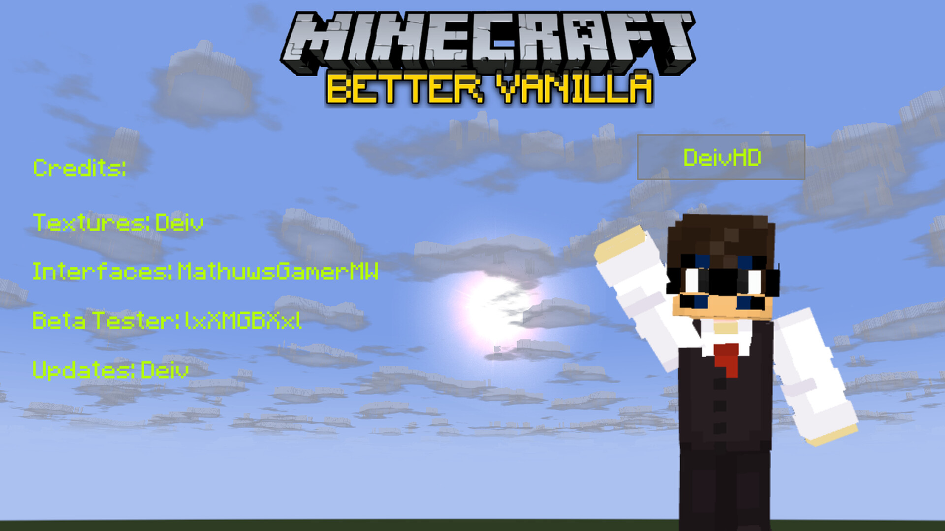Better Vanilla Xbox 360 Edition Minecraft Texture Pack