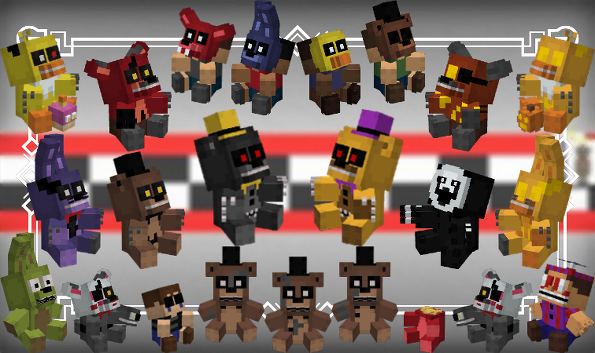 Fnaf Ultimate Custom Plushie Minecraft Texture Pack